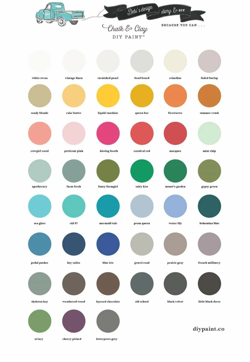 DIY Paint Color Chart – The Turned Leg